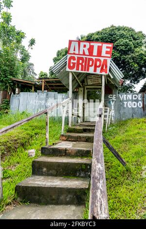 Pebas, Peru on the Amazon River is the homeport town for the ...
