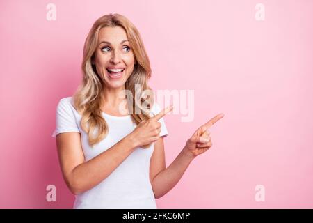 Photo of adorable impressed lady wear green sweater arm spectacles ...