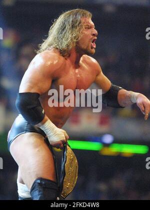 Triple H at Wrestlemania 2002 By John Barrett/PHOTOlink Stock Photo - Alamy