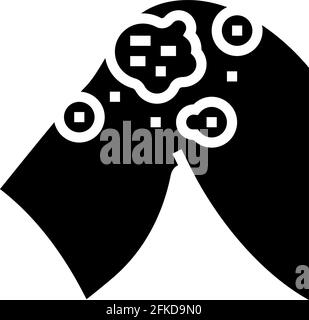 atopic dermatitis glyph icon vector. atopic dermatitis sign. isolated ...