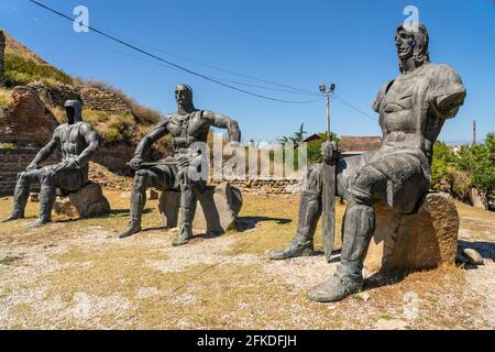 Memorial to Georgian heroes in the city of Gori, Georgia Stock Photo ...