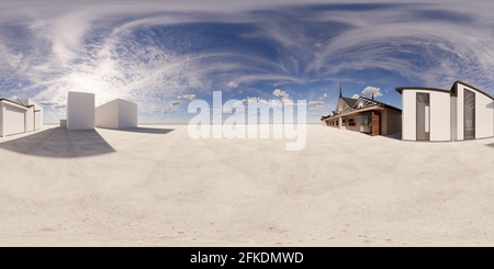 360° view of Poppy story house - Alamy