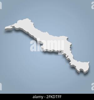 Euboea Island, Greece, Vector Map. Main White Highways on Black ...