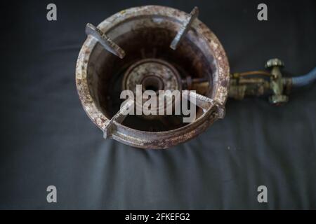 Aged portable high-pressure propane burner Stock Photo - Alamy