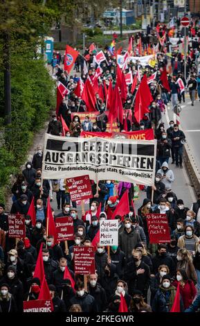May Day demonstrations of the German Trade Union Federation (DGB) in ...