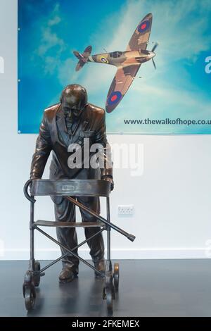 Bronze statue of the late Sir Captain Thomas Moore created by sculptor ...