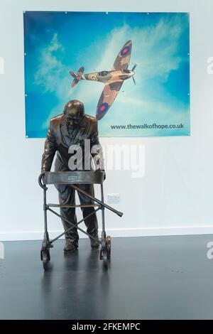 Bronze statue of the late Sir Captain Thomas Moore created by sculptor ...