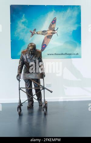 Bronze statue of the late Sir Captain Thomas Moore created by sculptor ...