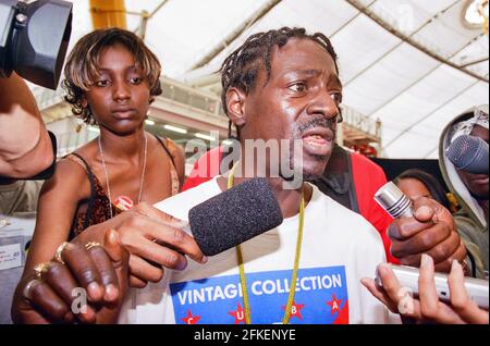 Flava Flav from Public Enemy backstage at Respect 03 festival, 19th ...