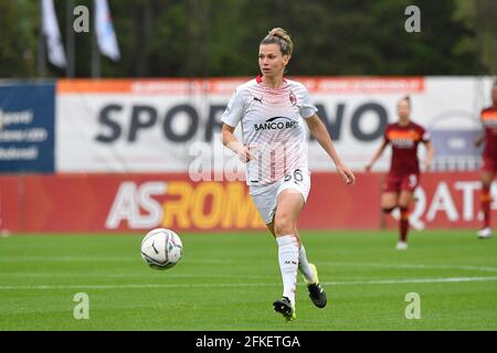 Laura Agard of AC Milan seen in action during the Italian Football ...