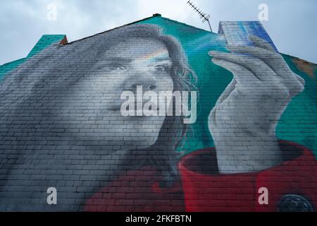 La Sincil Banksy, Lincoln art project, Zabou, French artist, Sir Isaac ...