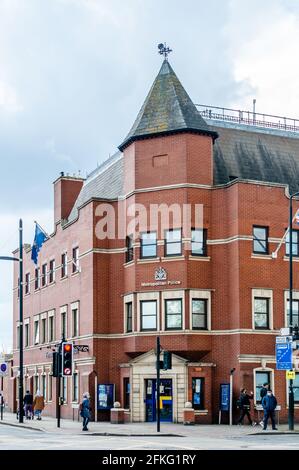 Forest Gate police station, Newham, taken on a beautiful sunny day with ...