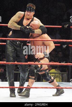 Undertaker Stone Cold Steve Austin 2002 By John Barrett/PHOTOlink Stock ...