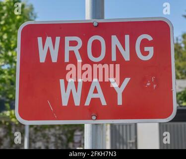 Street Sign the Direction Way to Simple versus Complicated Stock Photo ...