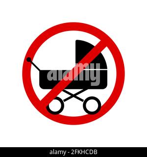 No stroller allowed sign Stock Photo - Alamy