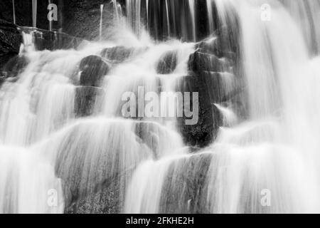 Water surface abstract, waterfall, monochrome Stock Photo - Alamy