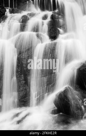 Water surface abstract, waterfall, monochrome Stock Photo - Alamy