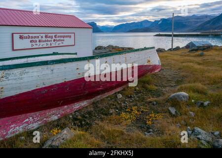 Hudson's Bay Company, Old Blubber Station, Pangnirtung Stock Photo - Alamy