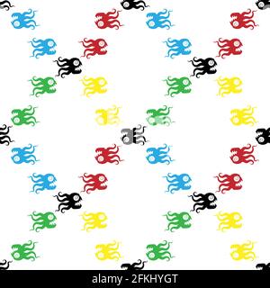 Giant Squid Marine Animal Colored Cartoon Stock Vector Image & Art - Alamy