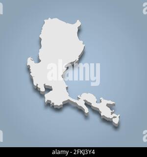 Luzon island map in Philippines. Simple outline. Vector hand drawn ...