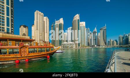 Dubai - Fascinating architecture of New Marina Stock Photo - Alamy