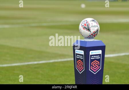 Liverpool, UK. 02nd May, 2021. Beth Mead (9 Arsenal) is injured during ...