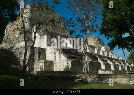 Becan archeological site mayan structure1 Stock Photo - Alamy
