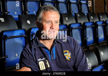 POT VALE MANAGER MICKEY ADAMS 21/8/2010. PICTURE DAVID ASHDOWN Stock ...