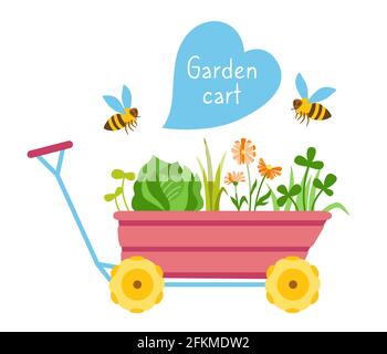 tool wheelbarrow cartoon vector illustration Stock Vector Image & Art ...