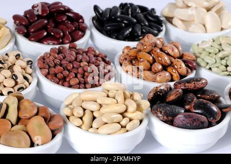 Various kinds of beans, bean, shell Stock Photo - Alamy