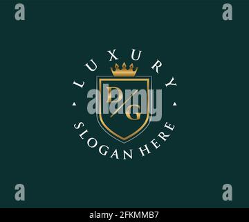 DG Letter Royal Luxury Logo template in vector art for Restaurant ...