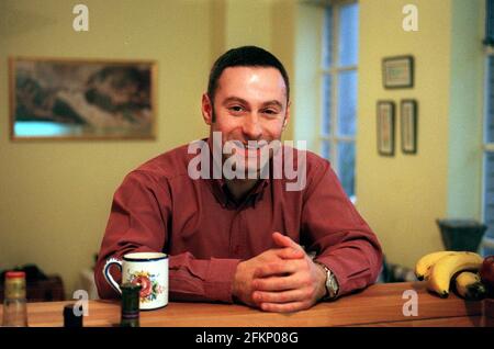 TREVOR DIAMOND IN HIS FLAT JANUARY 2000 Stock Photo - Alamy