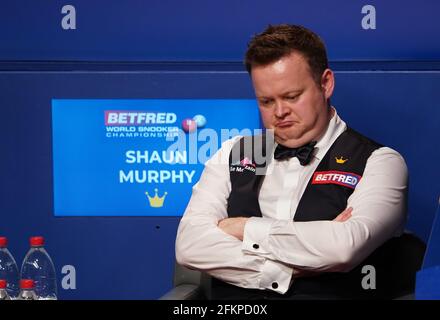 England's Shaun Murphy during day 17 of the Betfred World Snooker ...