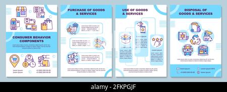 Consumer behavior analysis brochure template Stock Vector Image & Art ...
