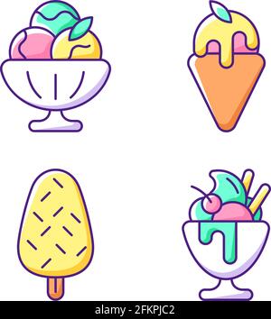 Gelato RGB color icon Stock Vector Image & Art - Alamy