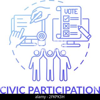 Civic participation concept icon Stock Vector Image & Art - Alamy