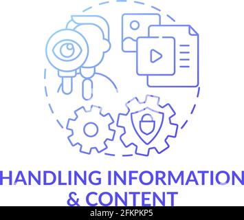 Handling information and content concept icon Stock Vector Image & Art ...