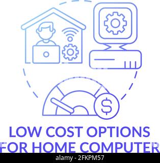 Affordable blue gradient concept icon Stock Vector Image & Art - Alamy