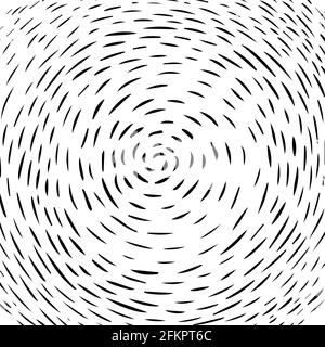 Concentric circles hatching lines abstract background. Hatching in a ...
