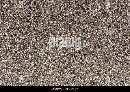 Exposed aggregate concrete with pebbles Stock Photo - Alamy