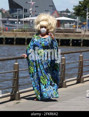 New York - NY - 05/31/2020 - Lady Bunny (aka Jon Ingle) out in Hudson ...