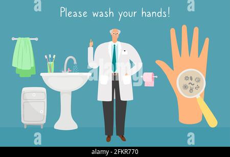 Medical safety infographic. Personal protective equipment, hospital nurse uniform suit. Doctor ...