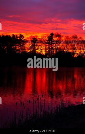 Batterson Park Pond sunrise, Batterson Park Pond State Boat Launch, New ...