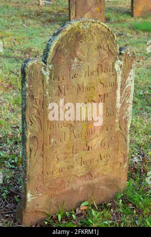Headstone, Christian Lane Cemetery, Berlin, Connecticut Stock Photo - Alamy