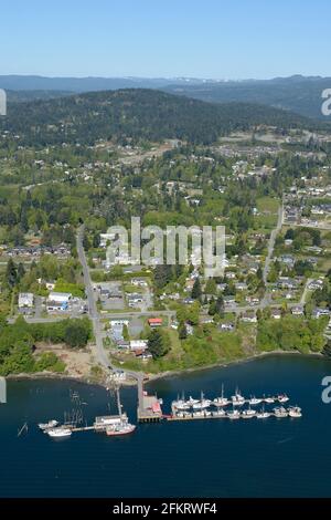 Aerial photograph of Sooke, Vancouver Island, British Columbia Stock ...