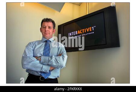 George Mackintosh, chief executive of INTERACTIVE1, in his ofice in ...