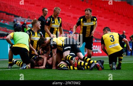 Oliver Martin of Hebburn Town celebrates the winning goal during The ...