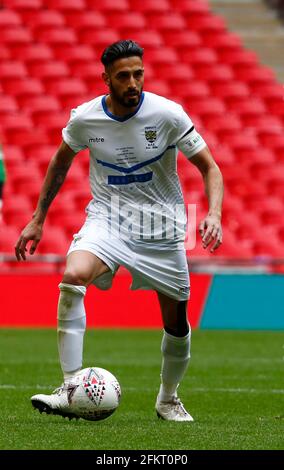Arjun Purewal of Consett AFC during The 2019/2020 Buildbase FA Vase ...