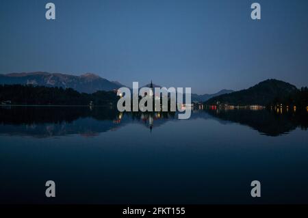 Shot of Straza hill above Lake Bled Bled Slovenia Stock Photo - Alamy