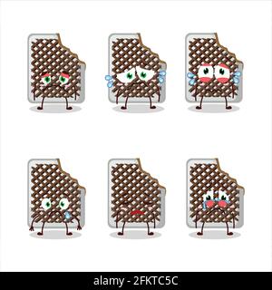 Cute character mexican taco with crying and tears emotion, sad face ...